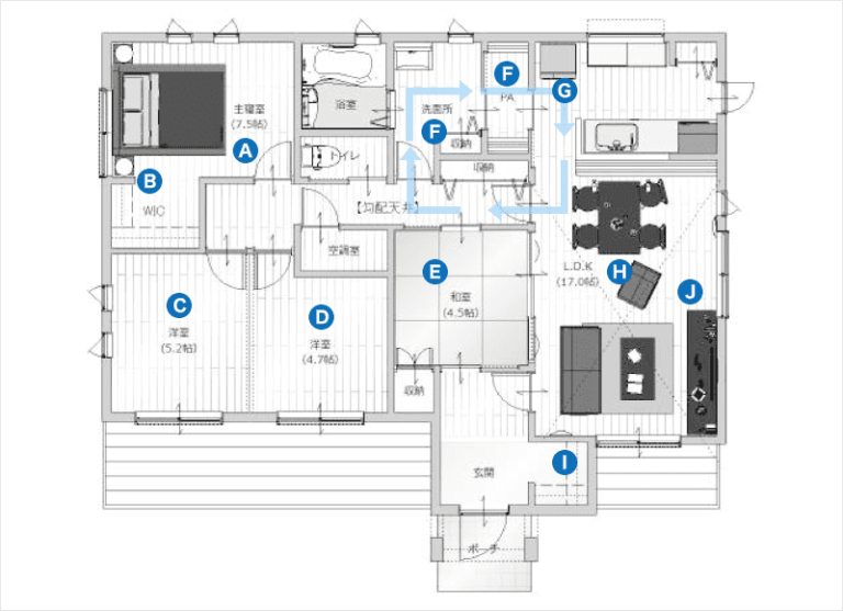 【平屋の間取り】20坪,25坪（2LDK～）/南玄関.おすすめHMも紹介 | 注文住宅ヘルプナビ